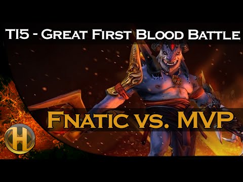 Dota 2 TI5 - Fnatic vs. MVP Great First Blood Battle - YouTube