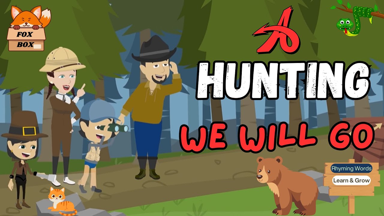 A Hunting We Will Go 🎵 #nurseryrhymes #nurseryrhyme #childrenssongs # ...