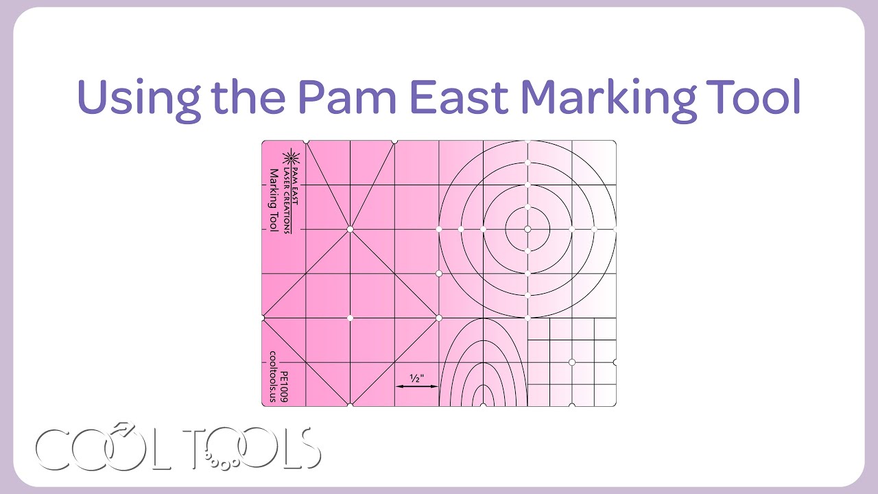 Cool Tools | Using the Pam East Marking Tool by Pam East - YouTube