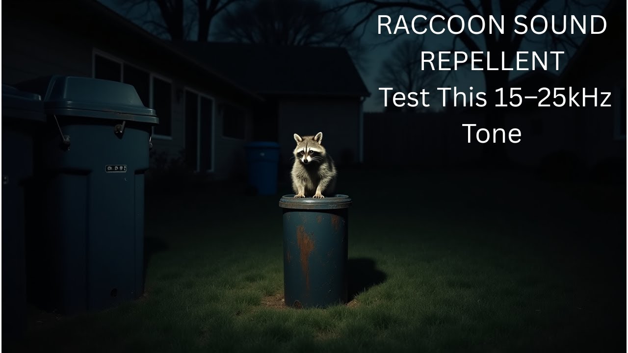 Raccoon Repellent Sound – High Frequency Sweep (15kHz–25kHz) - YouTube