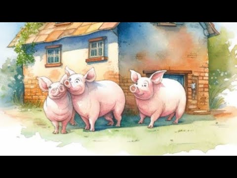"THREE LITTLE PIGS" bedtime stories for kids/ learn English with ...