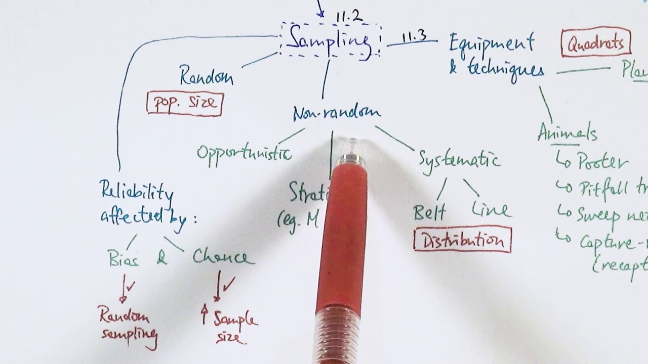 AS Biology - Biodiversity and sampling OVERVIEW (OCR A Chapters 11.1-5 ...