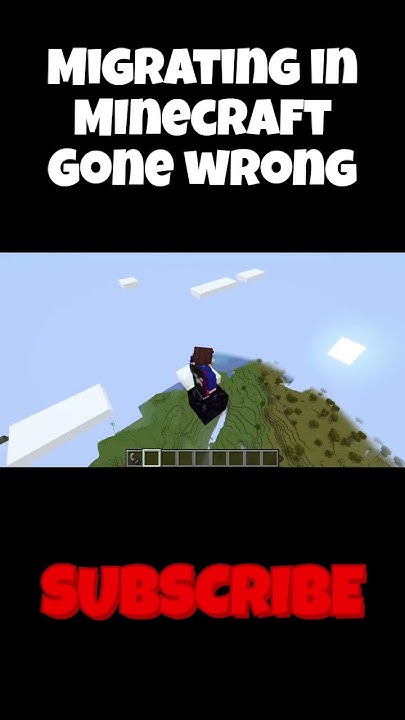 Migrating in Minecraft Be like - YouTube