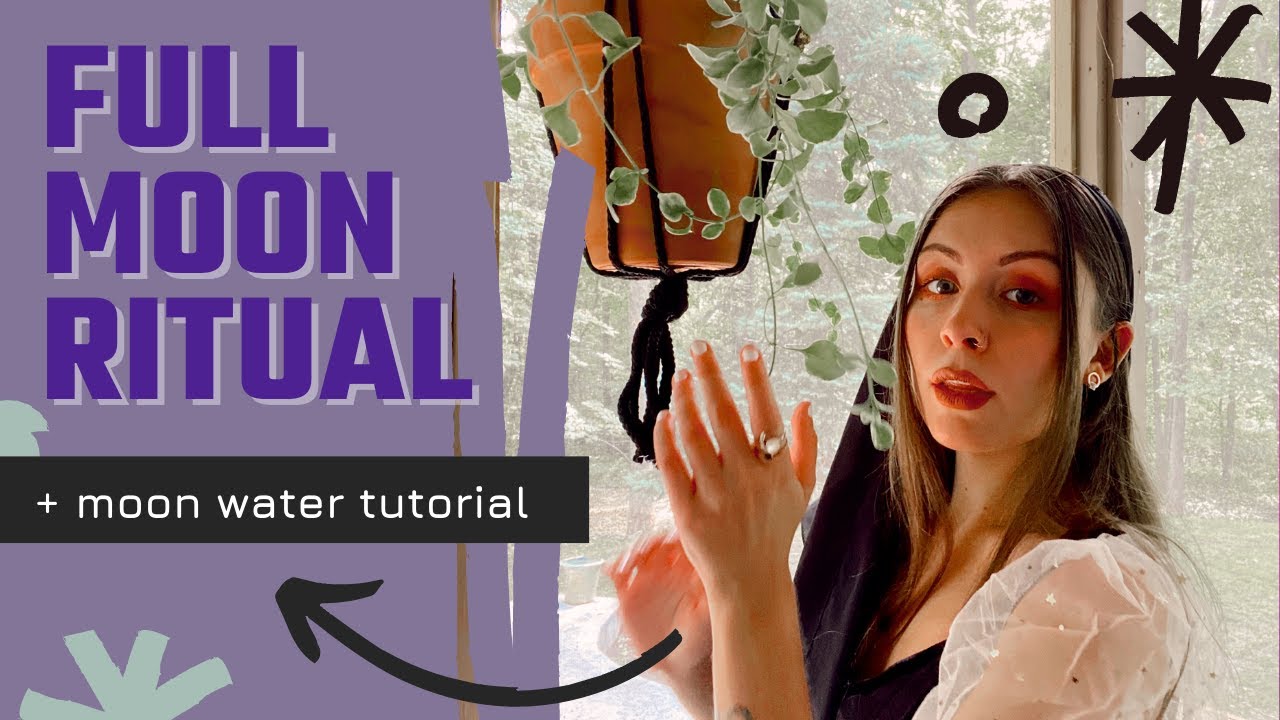 My Full Moon Ritual + how to make rain, moon water as beginner witch ...