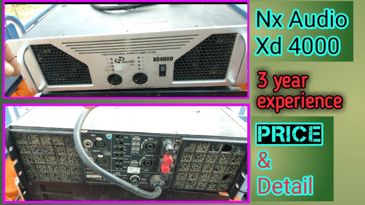 Nx Audio Xd 4000 Amplifier Price & Full detail | With 3 Year expreonse ...