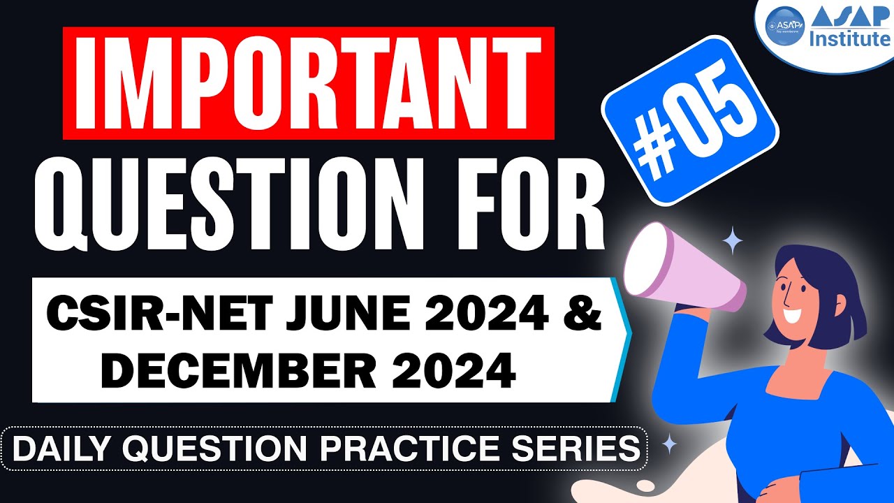 Daily Practice Session | CSIR- NET June 2023 | ASAP CHEMTIME - YouTube