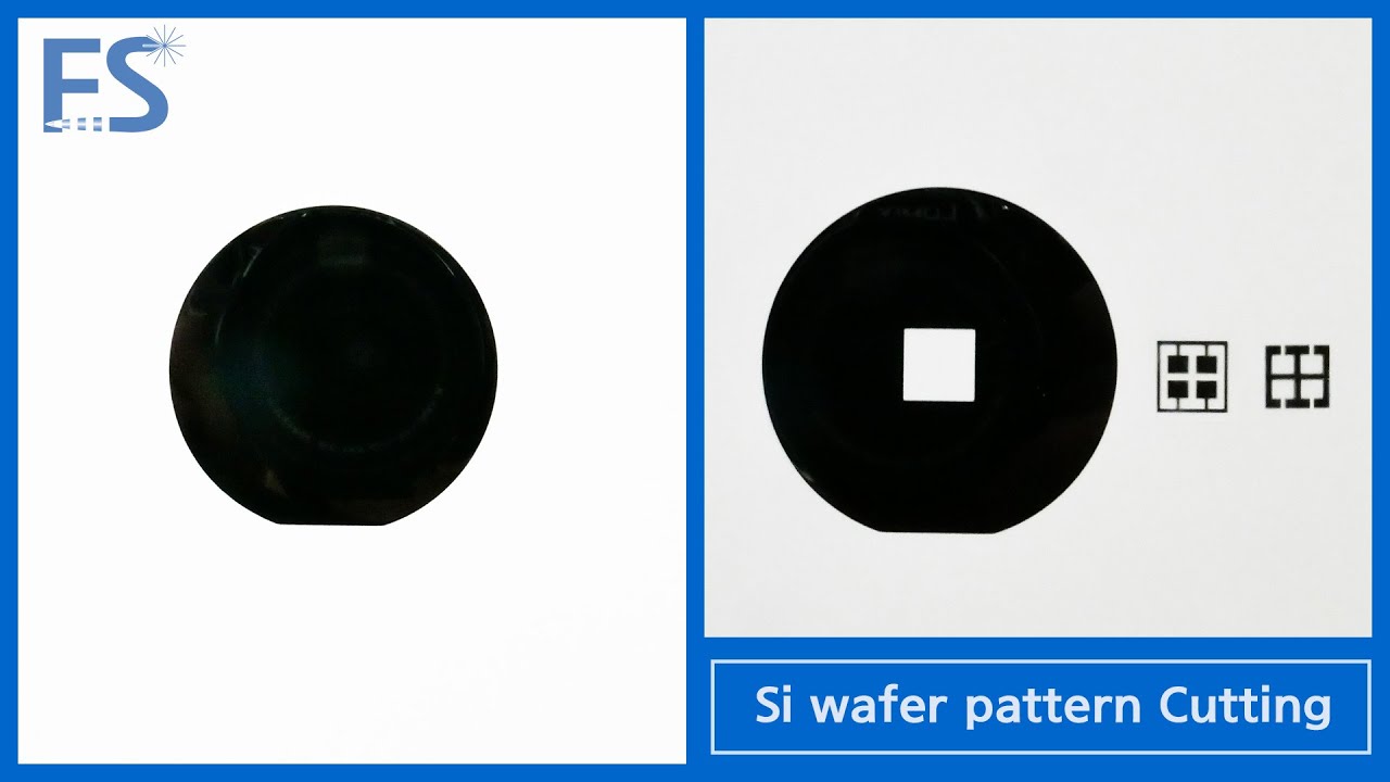 0.3T si wafer pattern cutting / femtosecond laser micromachining / 펨토초 ...