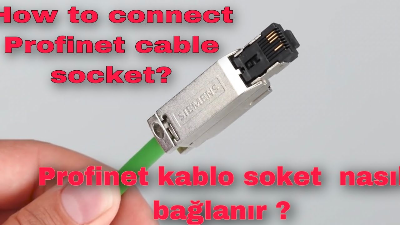 Siemens How to connect Profinet cable socket? (Profinet kablo soket ...
