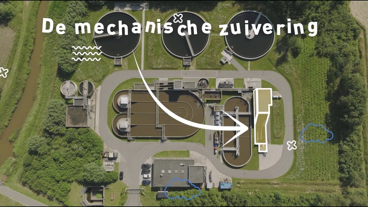 Hoe wordt afvalwater gezuiverd? Stap 1: De mechanische zuivering - YouTube