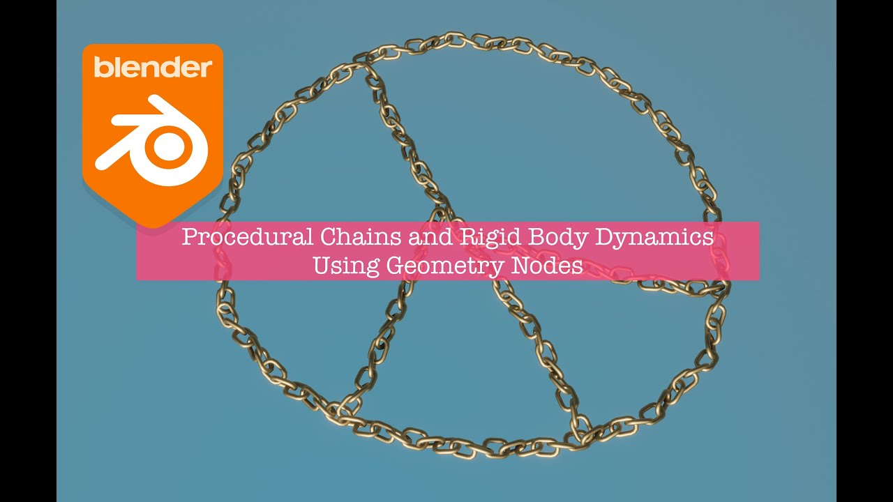 Livenoding Simple Procedural Chain Rigid Body Dynamics Using Geometry Nodes Youtube