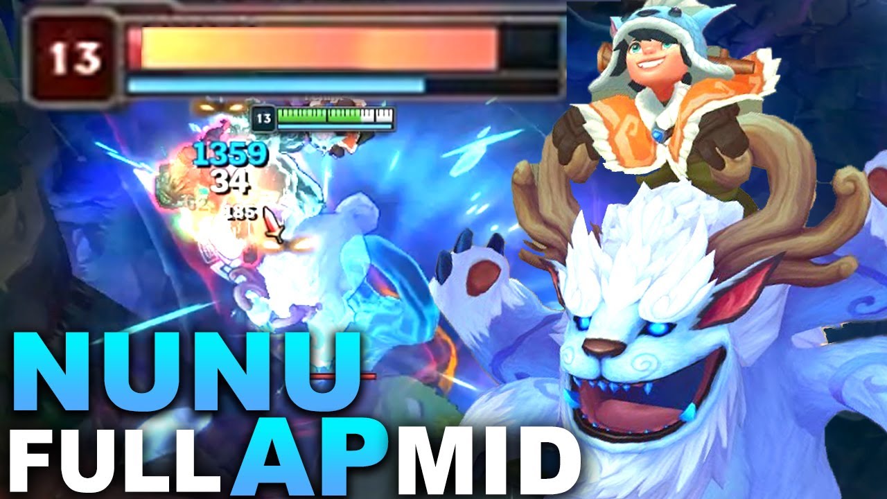 NUNU FULL AP MID PRIMEIRA VEZ QUE JOGUEI COM ELE E GOSTEI | NOVO META ...