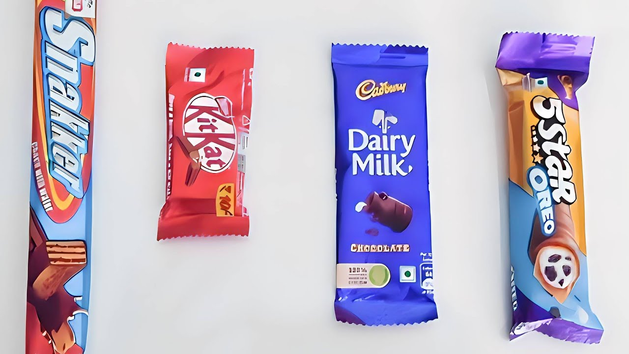 snakker vs kitkat vs dairy milk vs 5 star oreo, ASMR.. - YouTube