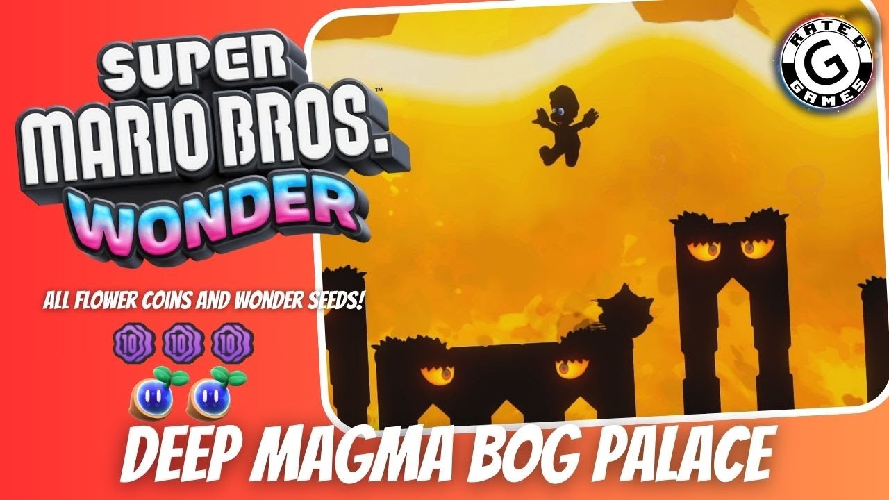 Super Mario Bros Wonder - Deep Magma Bog Palace - YouTube