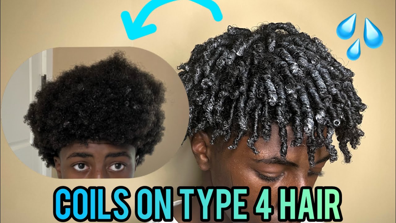 How To Do Coils On Type 4 Hair - YouTube