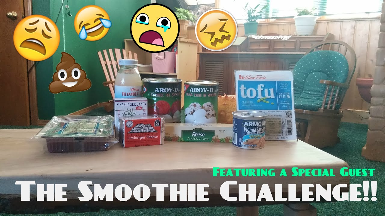 SMOOTHIE CHALLENGE!!!! DISGUSTING!!!! - YouTube