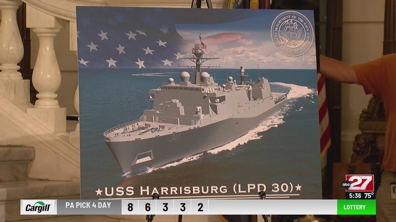 USS Harrisburg naval ship expected to launch in 2024 - YouTube