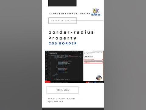 border-radius property | CSS Border | HTML CSS | CSPunjab.Com - #short ...