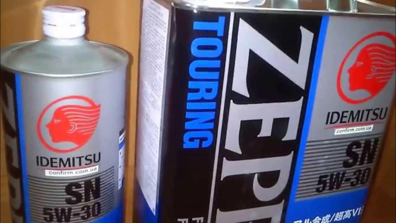 Моторное масло Idemitsu Zepro Touring SN/GF5 5W-30. Обзор. - YouTube