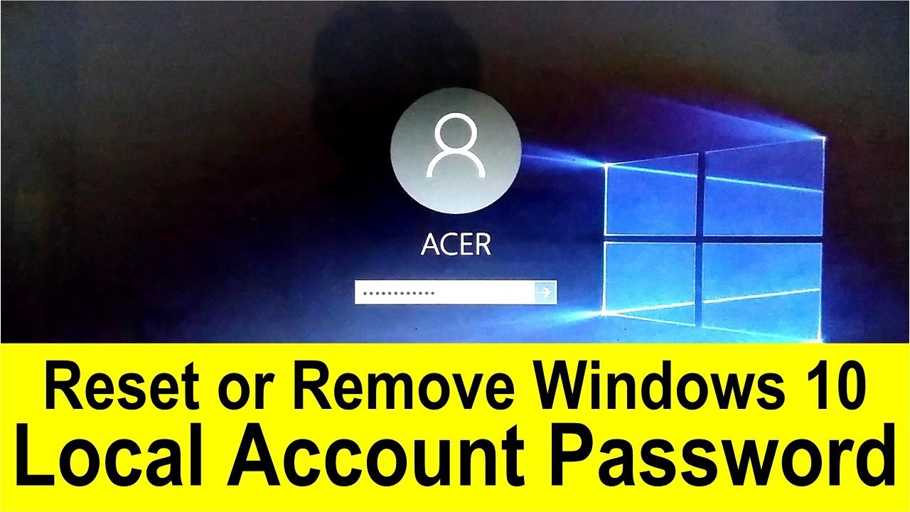 Forgotten Password Windows 10 Local Account Password YouTube Forgotten Password Windows 10 Local Account Password YouTube