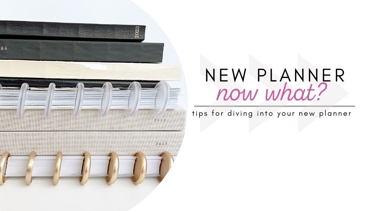 new planner.. now what? | TIPS for when you're afraid to dive into your ...