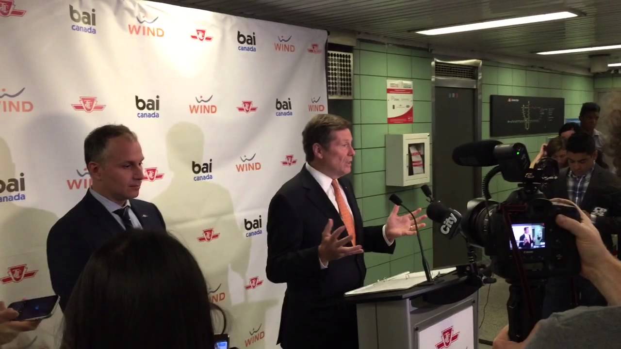 Wind Mobile TTC cell service announcement - YouTube