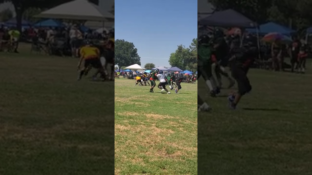 Visalia wolverines pee wee showed up and took a bite. - YouTube