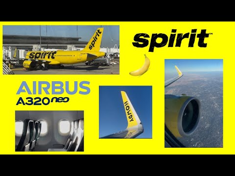 Spirit Airlines A320NEO Go Comfy Sacramento to Burbank SMF-BUR Trip ...