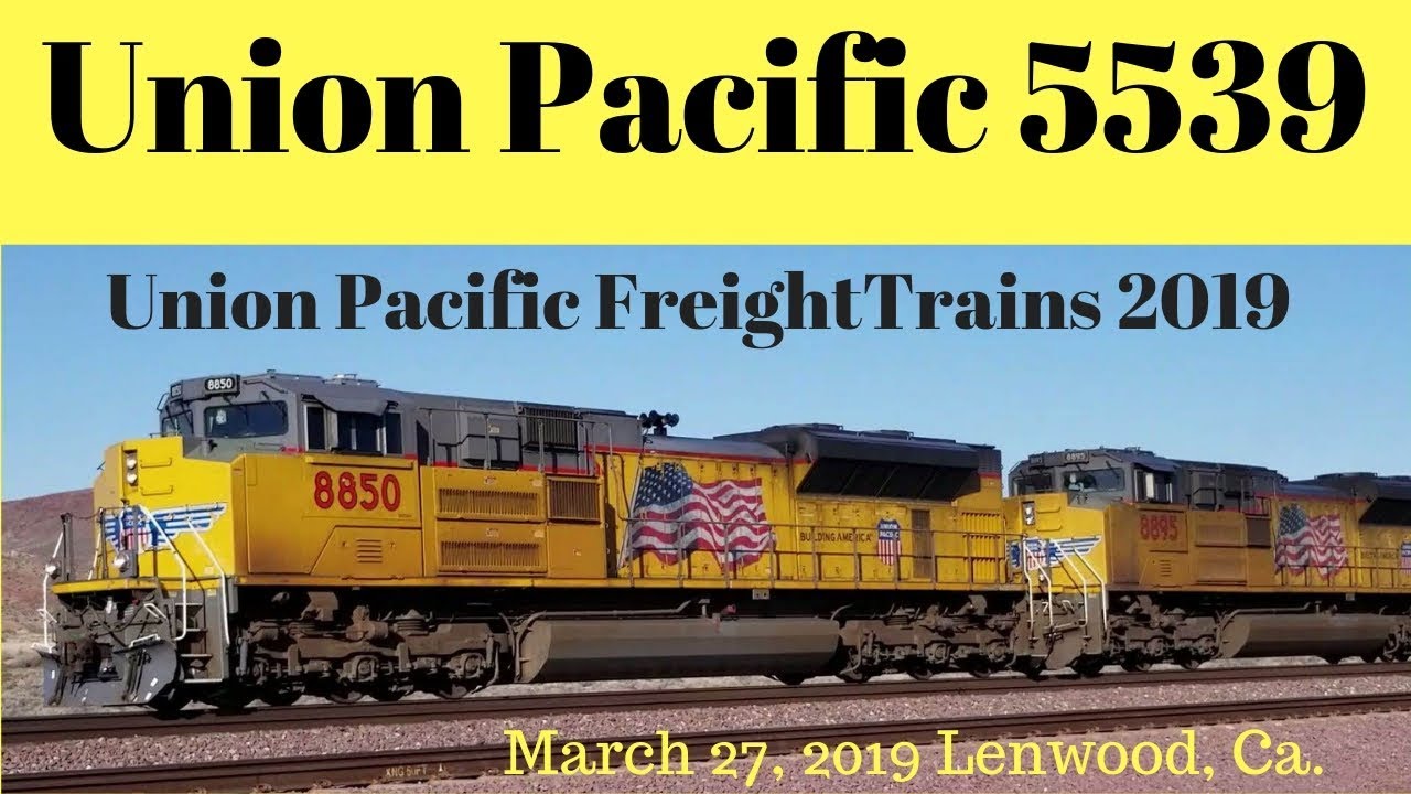 Union Pacific Trains 2019 - UP Intermodal Train Barstow California ...