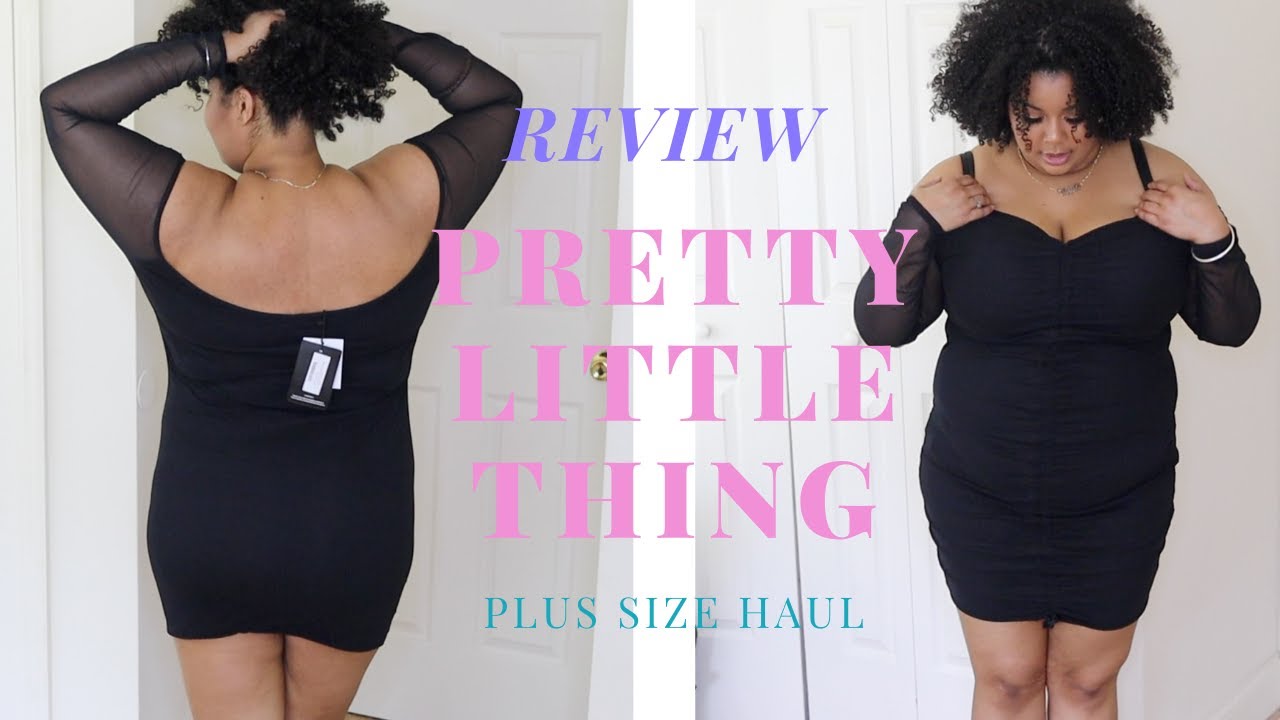 PRETTYLITTLETHING TRY ON HAUL | PRETTY LITTLE THING PLUS SIZE REVIEW ...