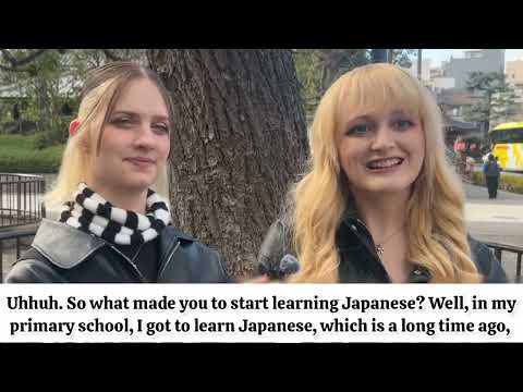 public agent asking foreign women what surprised them about Japan