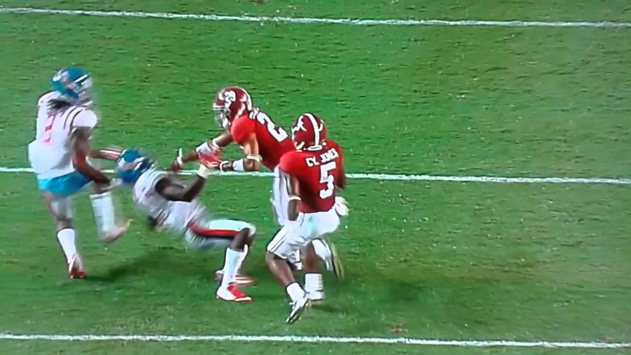 Ole Miss vs Alabama touchdown!! Slow Mo - YouTube