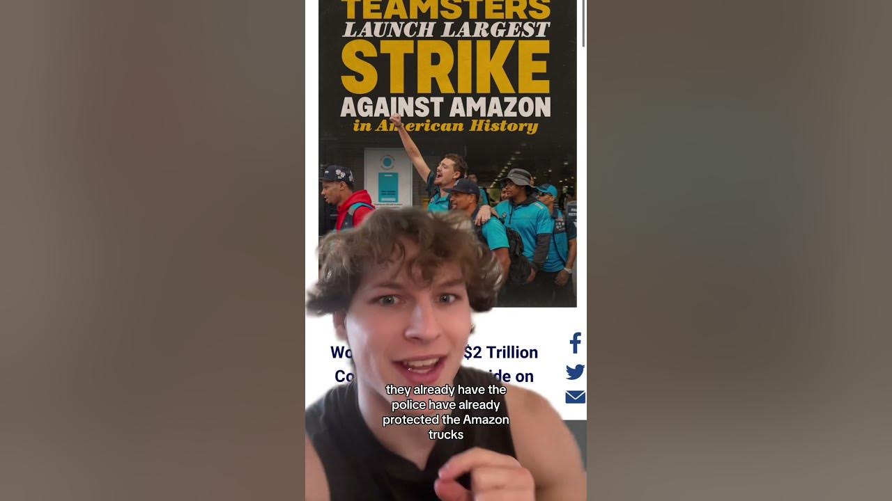 Teamsters launch largest amazon strike in history. - YouTube