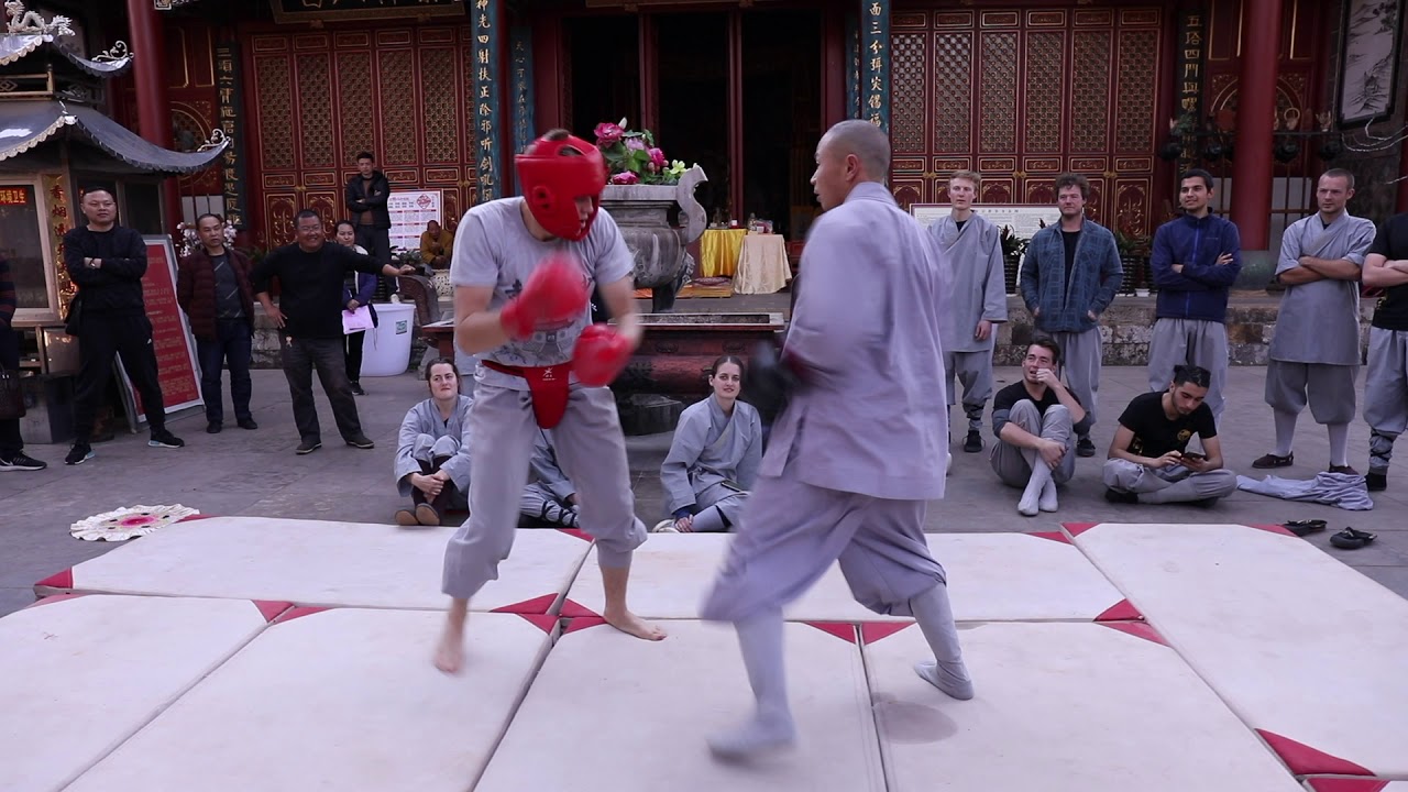 SHAOLIN TEMPLE YUNNAN KUNG FU DEPARTMENT SANDA FREE FIGHTING TRAINING 3 ...