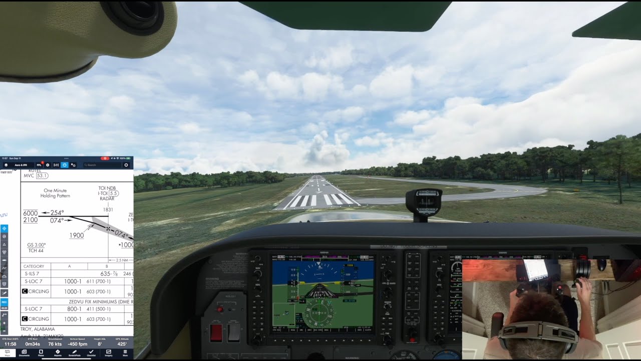 Instructor Pilot Demos IFR After Running Over Ground Crew - MSFS ...