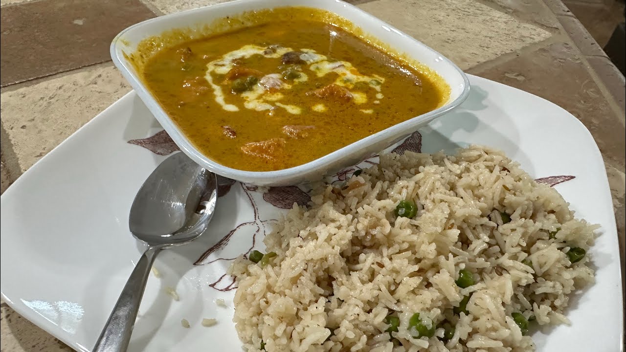 How to make Mutter Paneer/Shahi Paneer and Basmati Rice! - YouTube
