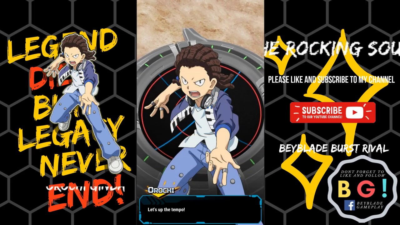 Beyblade Burst Rivals ! Orochi Ginba - Omni Odax O2.T.X VS Ghasem ...