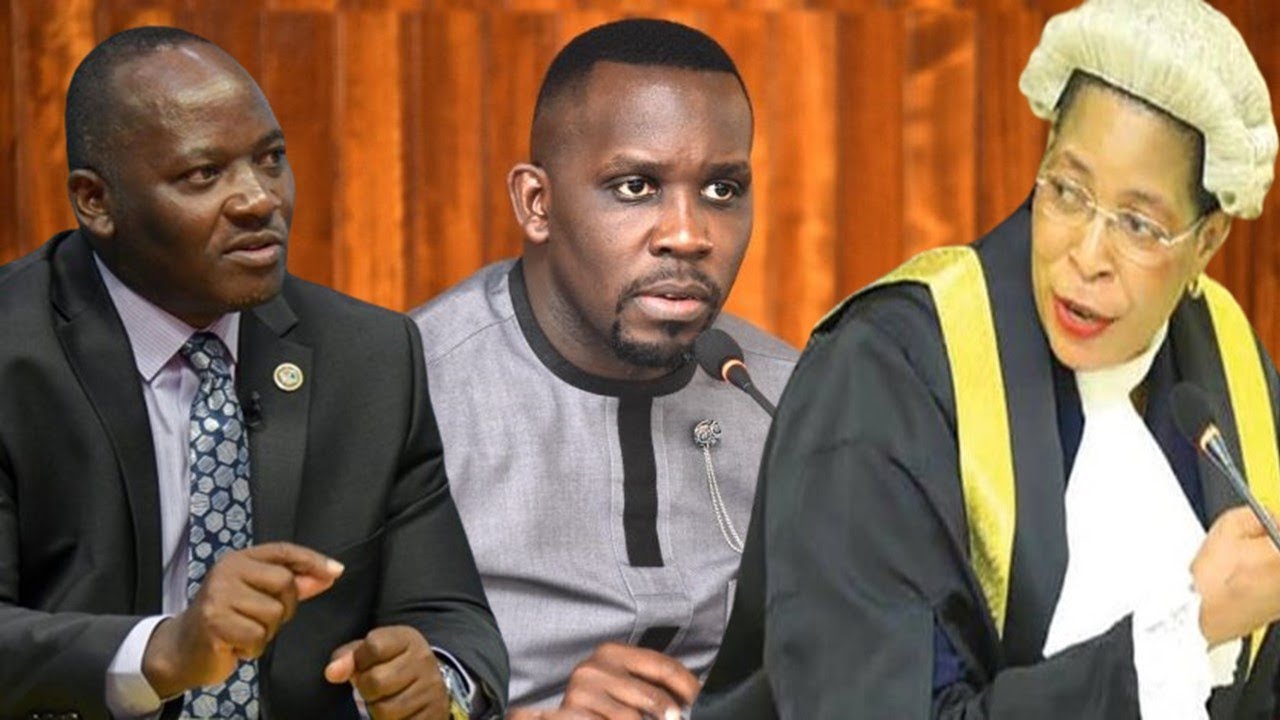 Hon Joel Ssenyonyi Afukiidde Mathias Mpuuga , Anita Among Ne Museveni ...