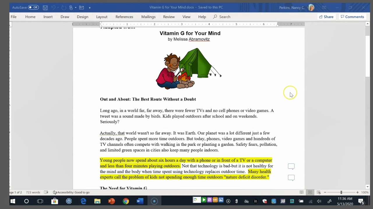 BCPS Teacher Lessons - Reading Comprehension (Grades 6-10) Ep6 6-4-20 ...