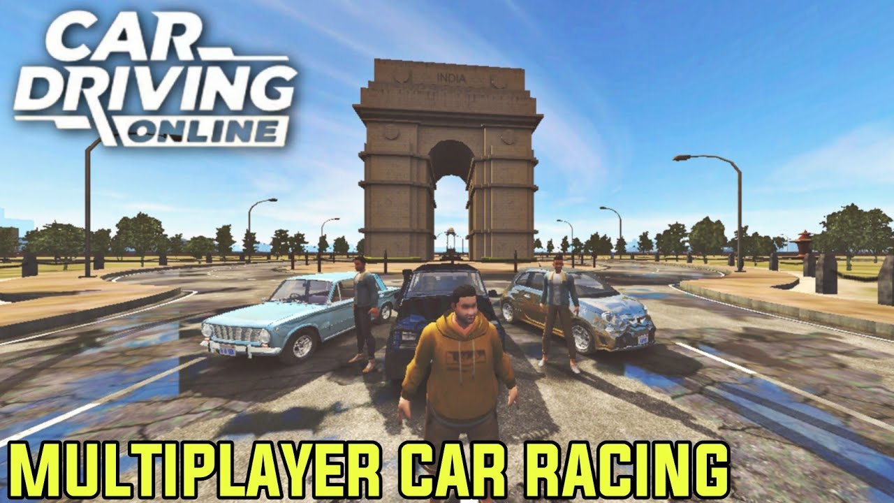 Multiplayer Car Racing at India Gate in New Delhi | Car Driving Online ...
