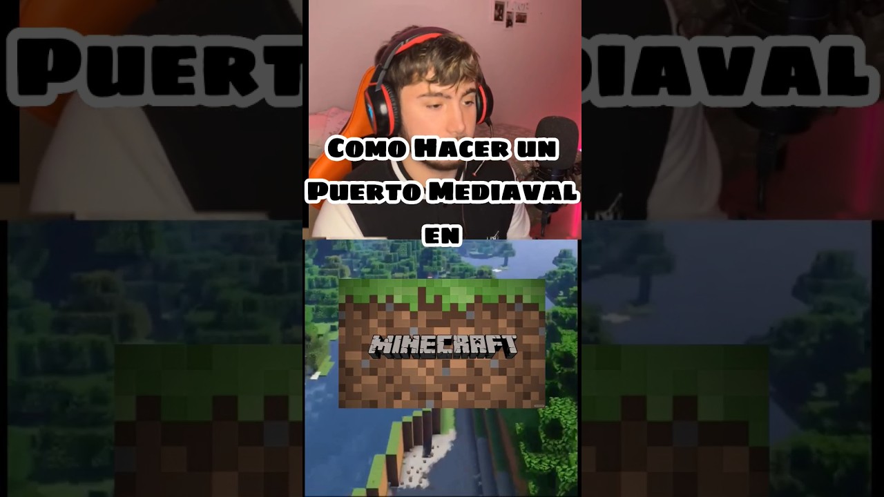 Como hacer un puerto medieval en Minecraft - YouTube