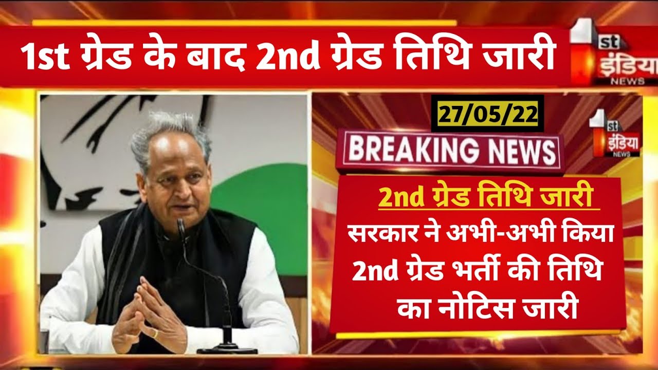 Rpsc 2nd Grade Latest News Today 2nd Grade Exam Date News Reet Level Rpsc 2nd Grade Latest News Today 2nd Grade Exam Date News Reet Level