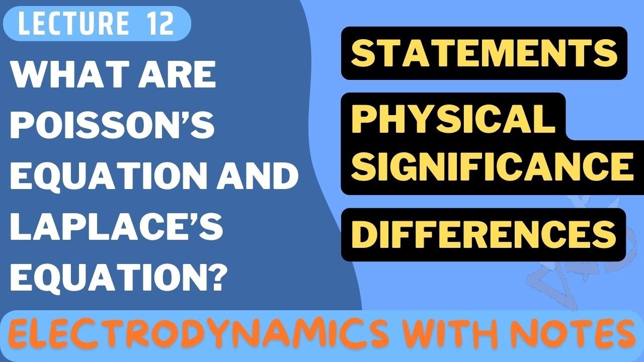 Poisson’s Equation and Laplace’s Equation | Difference between Laplace ...