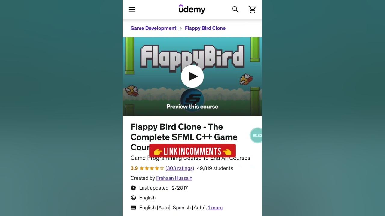 Flappy Bird Clone - The Complete SFML C++ Game Course - YouTube