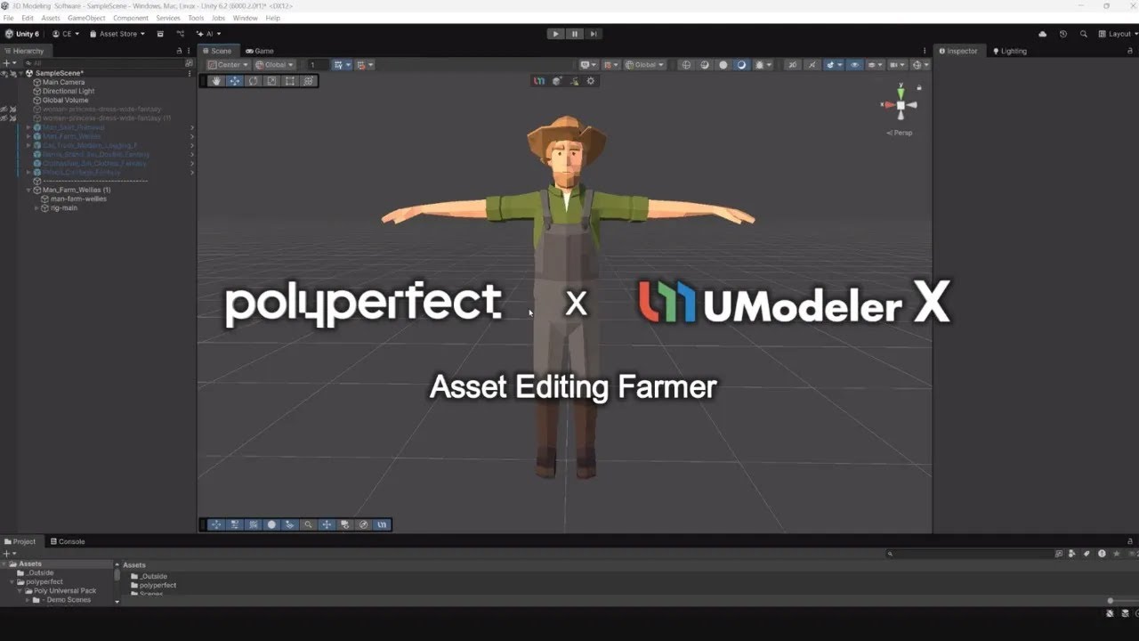 Unity Character Makeover : Customizing Polyperfect’s Farmer with ...