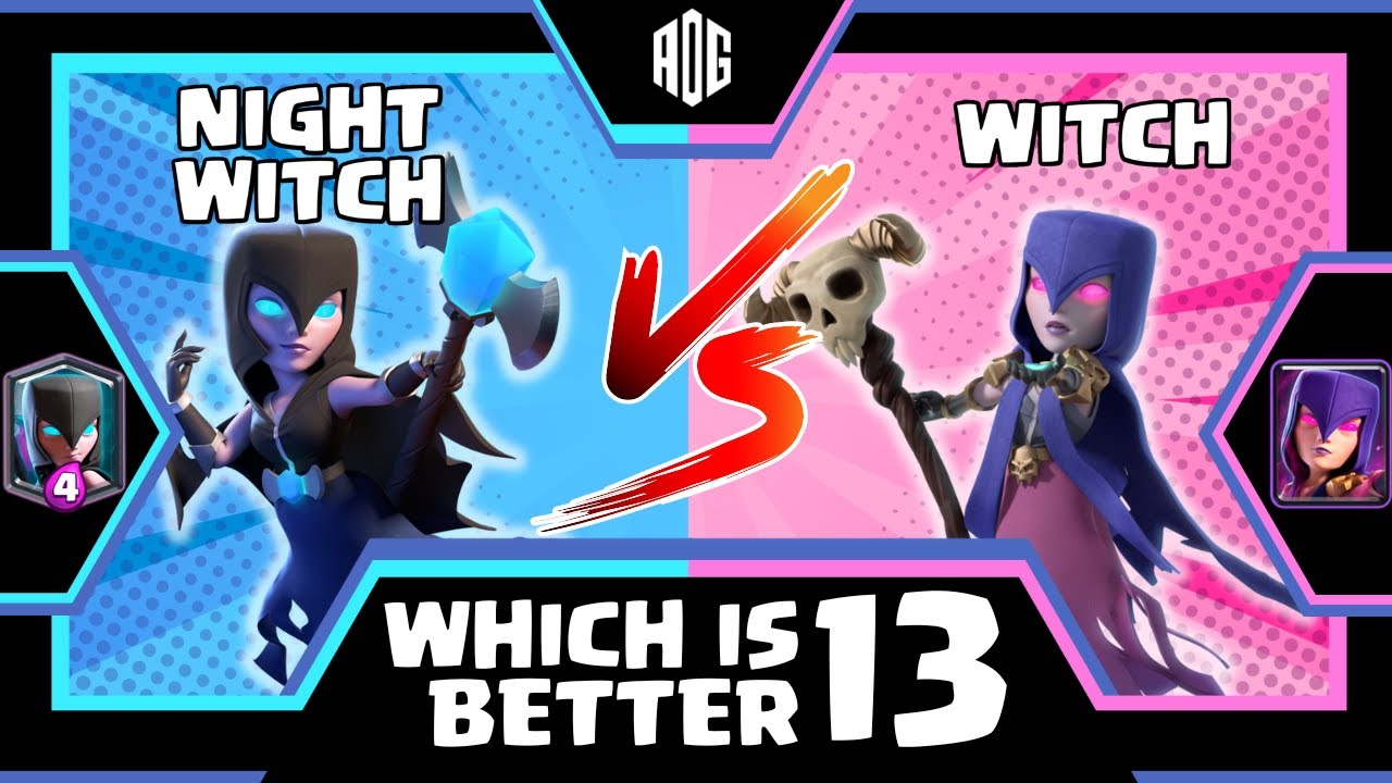 Which is BETTER #13 | Night Witch VS Witch | Clash Royale - YouTube