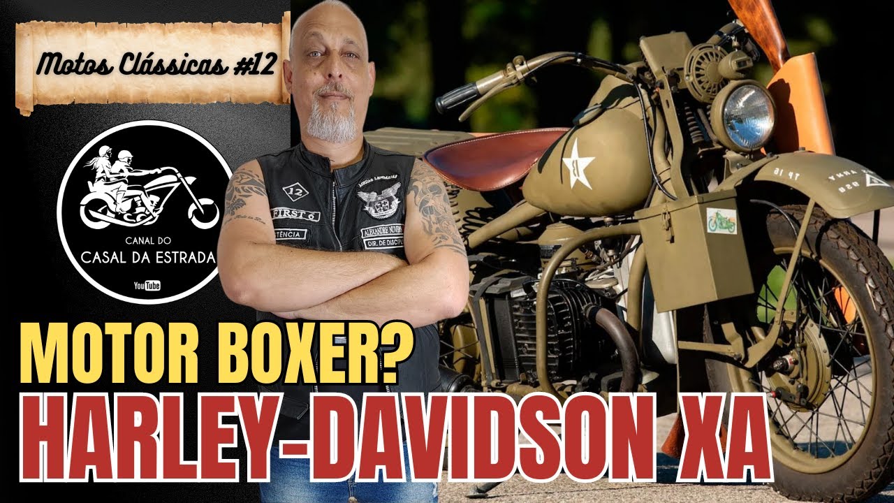 HARLEY-DAVIDSON XA | A AMERICANA DE GUERRA COM MOTOR BOXER E EIXO ...