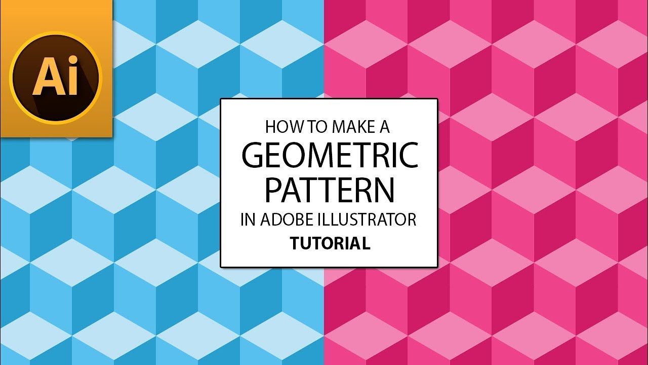 Repeating Geometric Pattern Tutorial in Illustrator - YouTube
