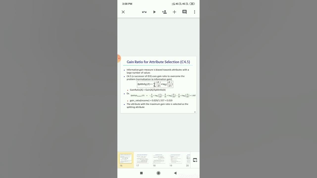 Data mining/c4.5 algorithm,tree pruning/module 3/smita datamining/ktu syllabus/video22 - YouTube