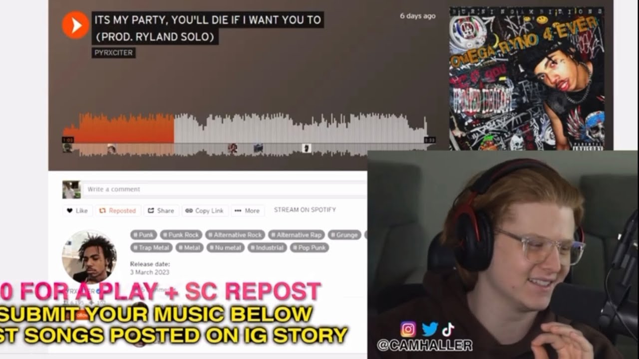 CAMERON HALLER (CUFBOYS) REACTS TO "ITS MY PARTY, YOU’LL DIE IF I WANT ...