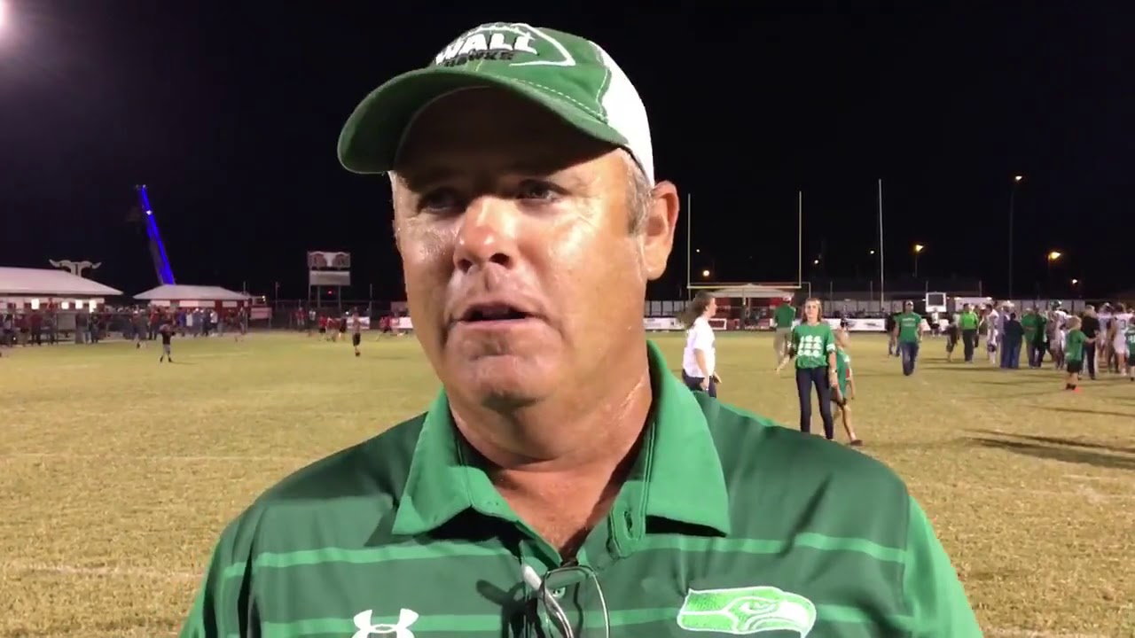 Coach Houston Guy at Wall on the Wall at Eastland game on Sept. 22 ...
